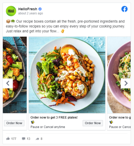 10 Examples of Good Facebook Ads